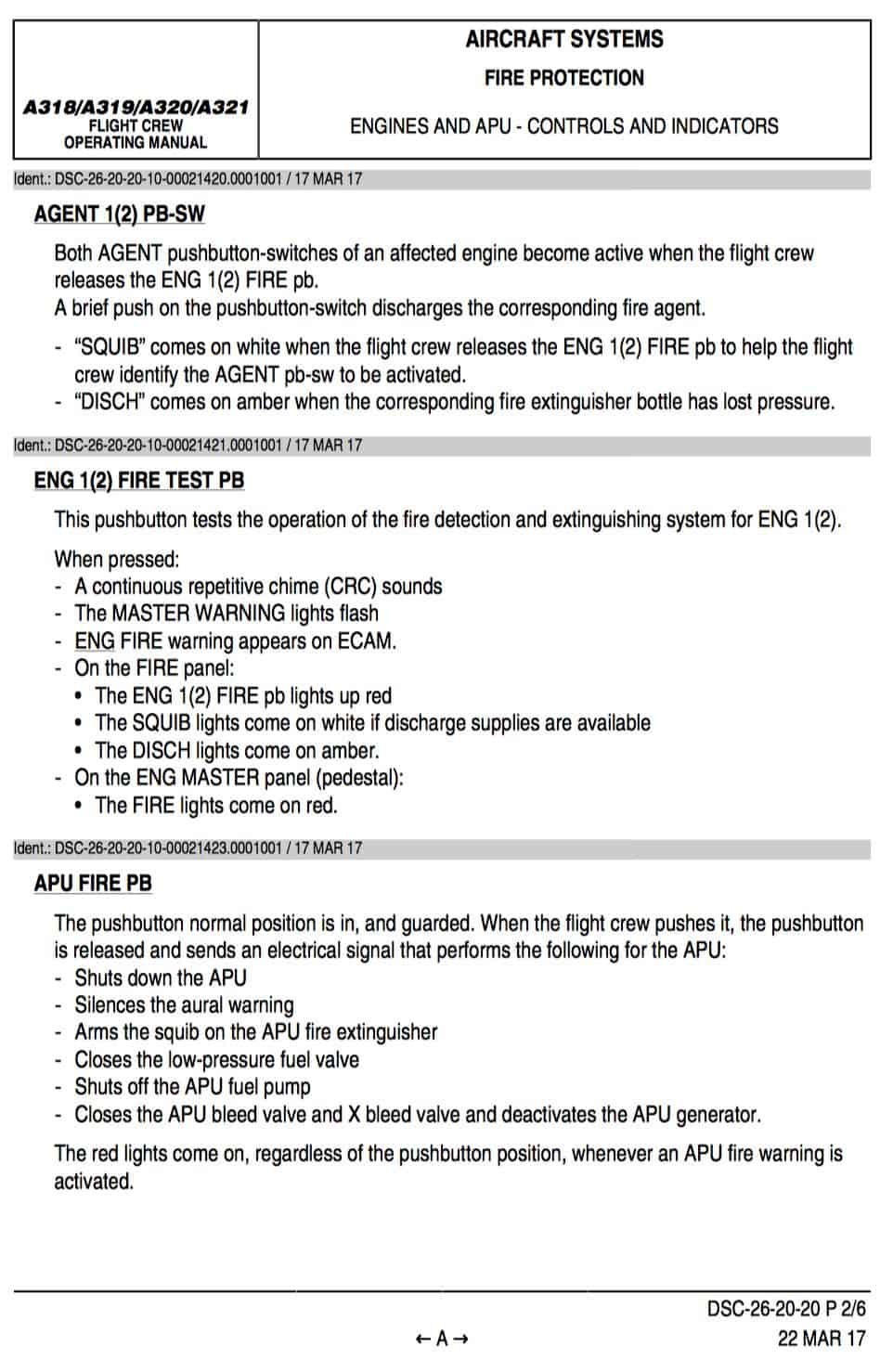 APU fire push pb | 아이파일럿