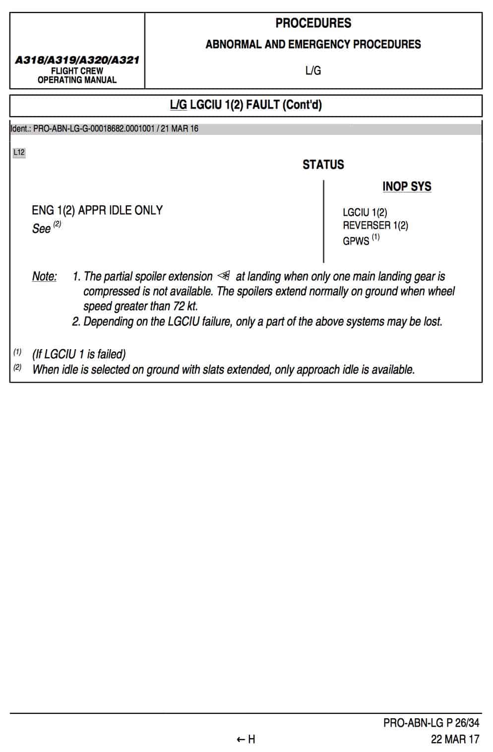 L:G LGCIU 1(2) FAULT | 아이파일럿